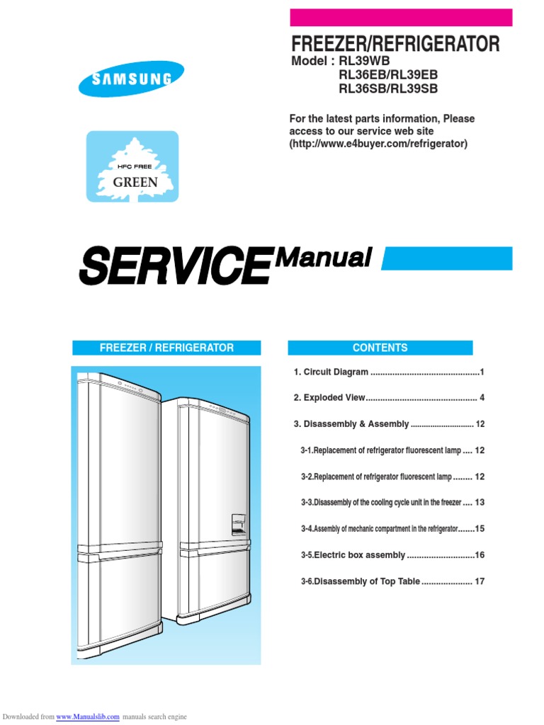 RL 39 WB | PDF | Refrigerator | Incandescent Light Bulb