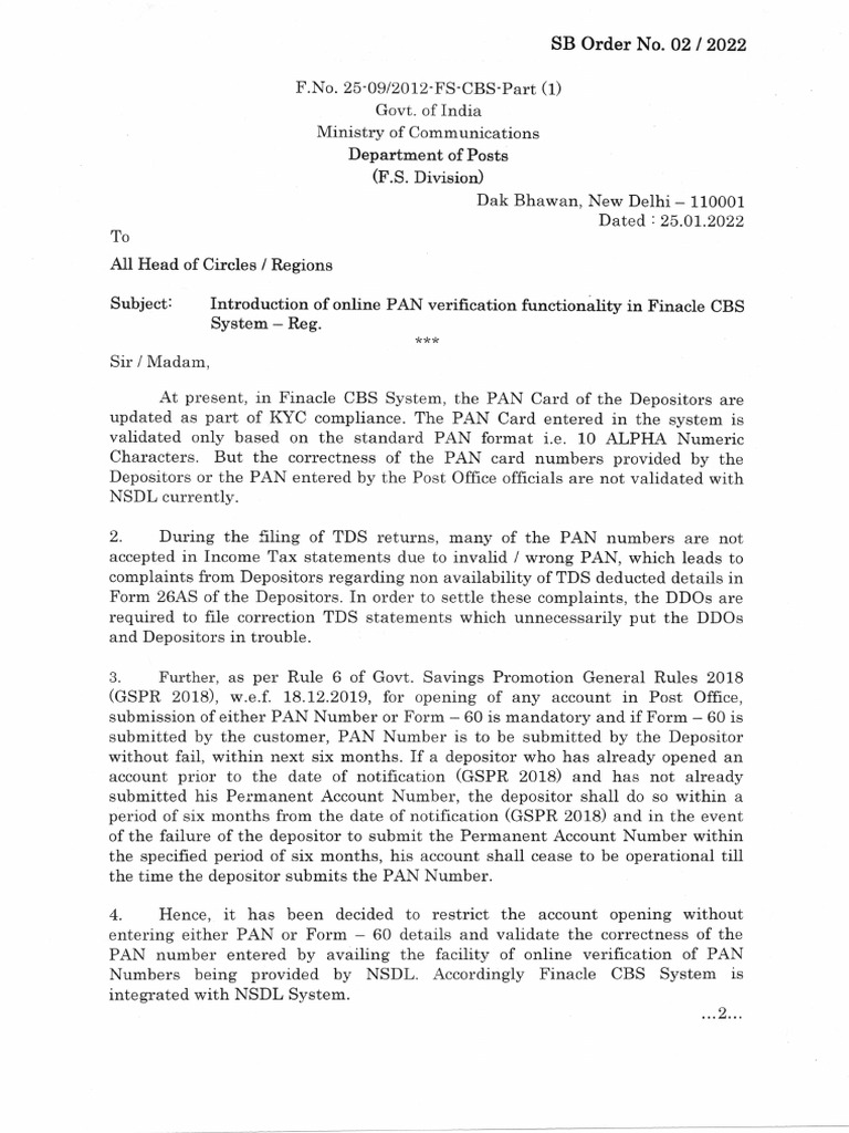 SB Order 02 2022 | PDF