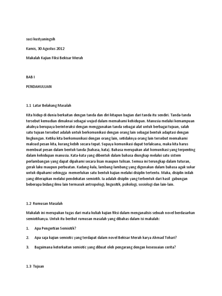 Semiotik Bekisar Merah | PDF | Ilmu Sosial | Filsafat
