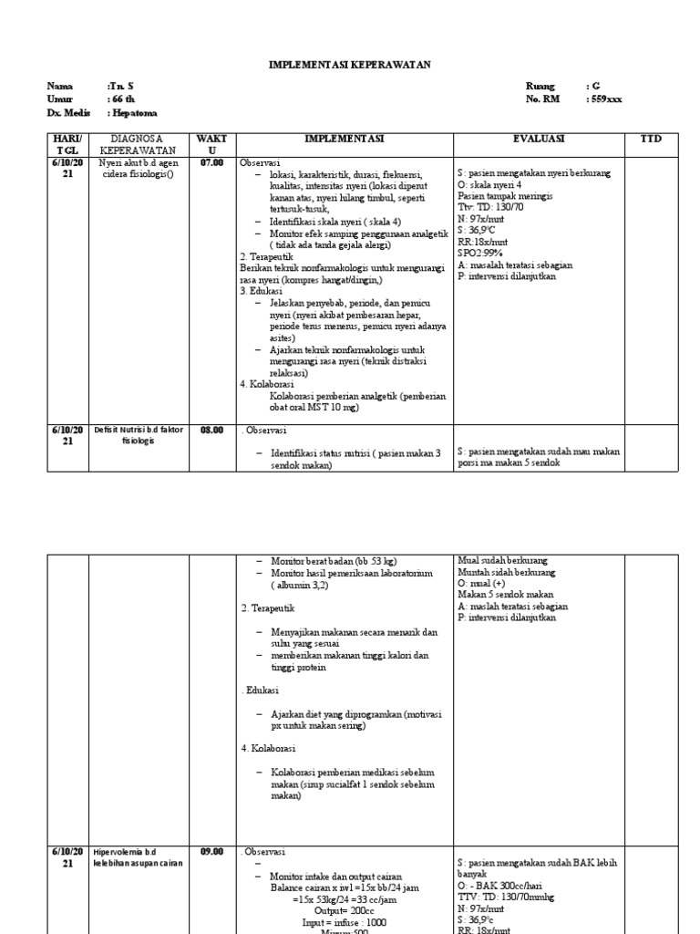 Ners - Implementasi Keperawatan | PDF
