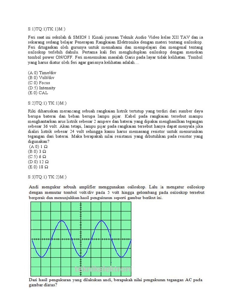 SOAL ANDROID PRE KELAS XII TAV Ok | PDF | Metode & Bahan Ajar | Teknologi & Rekayasa