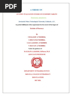 B.Pharm Project Topics Overview | PDF | Medicinal Chemistry | Health Care