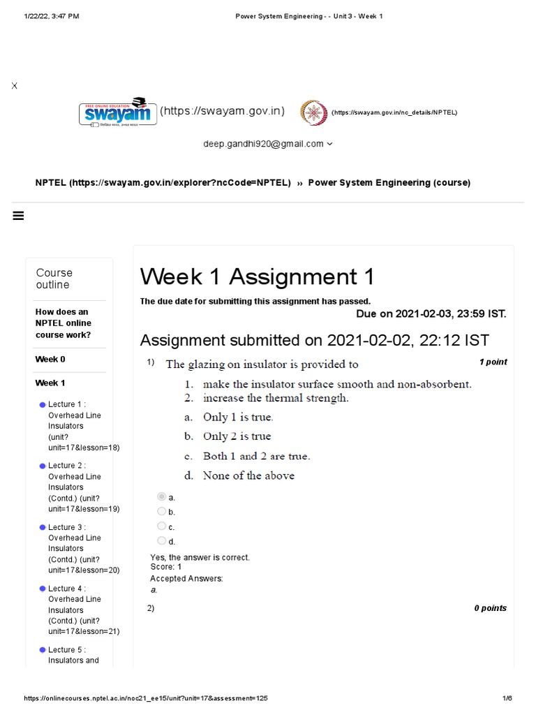 Power System Engineering - Unit 3 - Week 1 | PDF | Teaching Methods ...