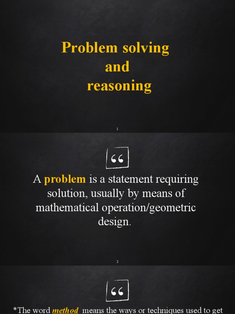 Algebra Problem Solving Techniques | PDF | Inductive Reasoning | Reason