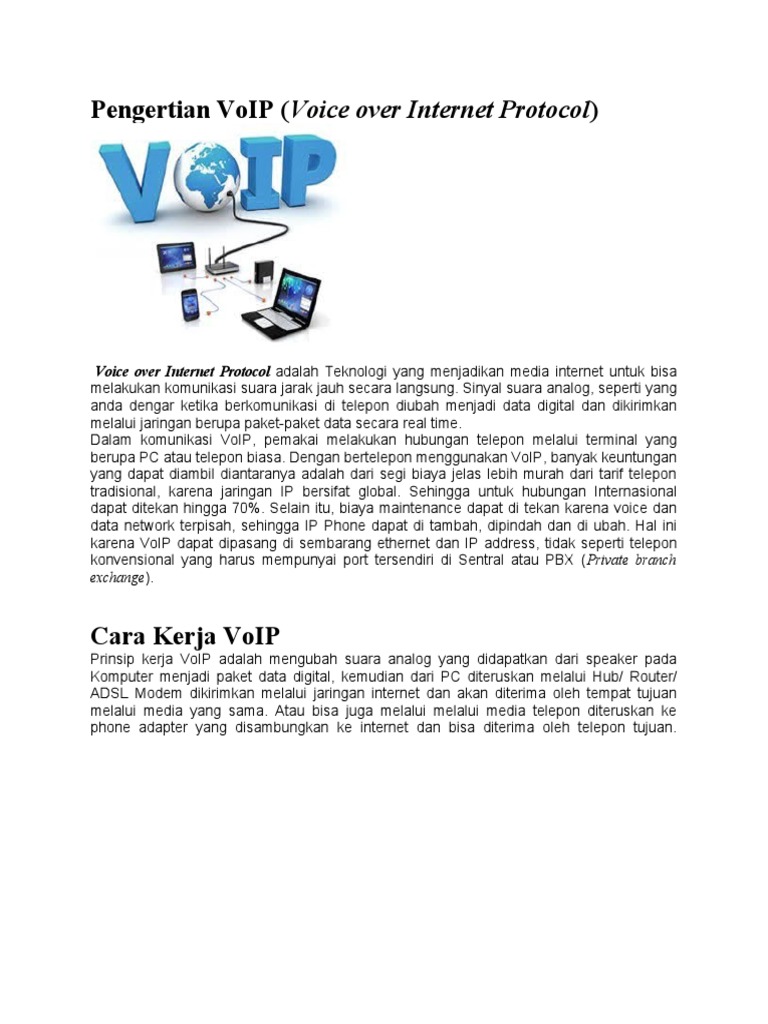 Pengertian VoIP | PDF