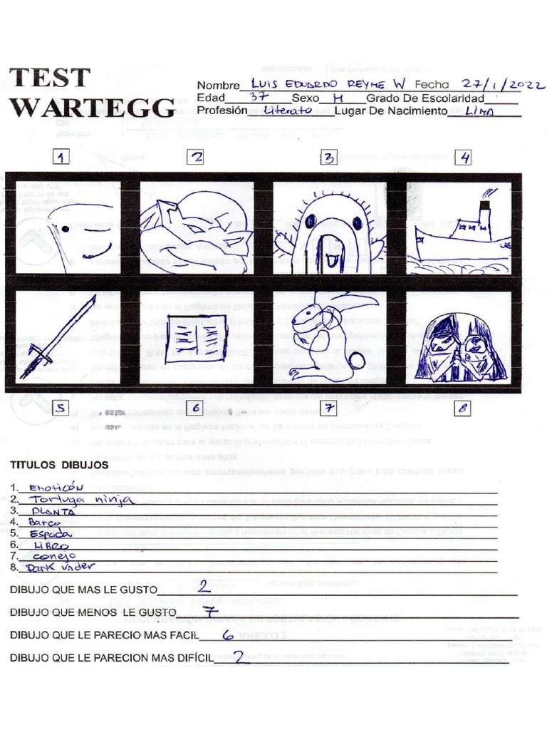 Test - Wartegg | PDF