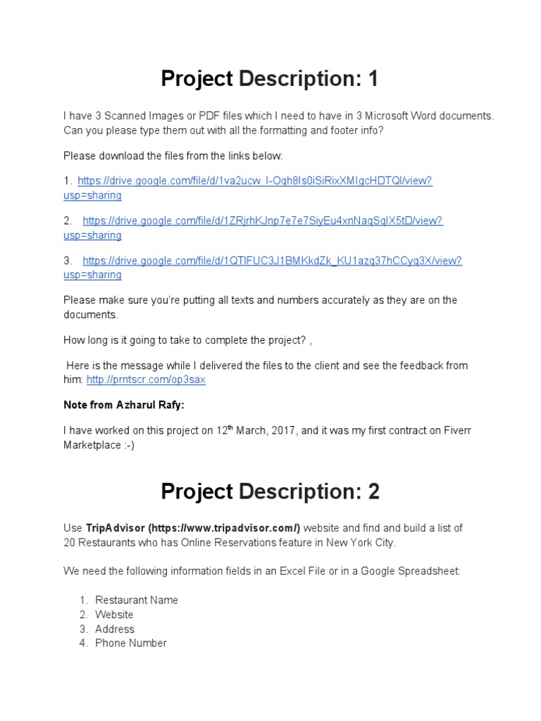 Document Conversion and Data Collection Tasks | PDF | Websites | Linked In