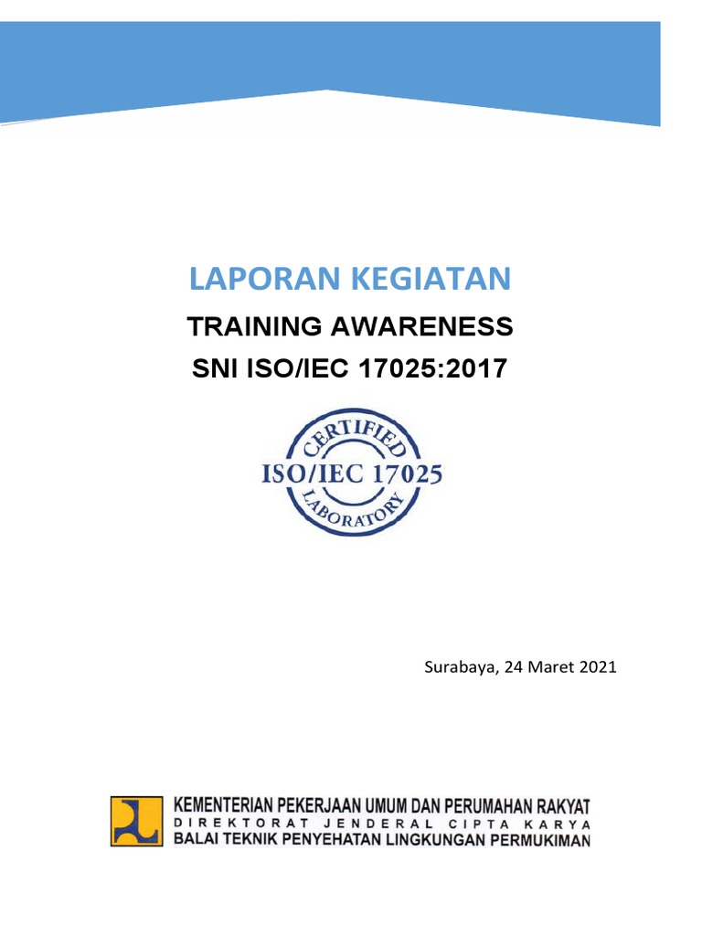 Laporan Training Awareness ISO 17025-2017 | PDF
