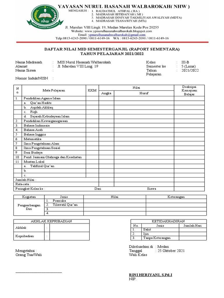 Raport Sementara MIS | PDF