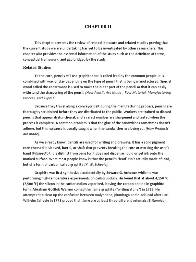 Chapter 2 - RRL | Download Free PDF | Graphite | Pencil