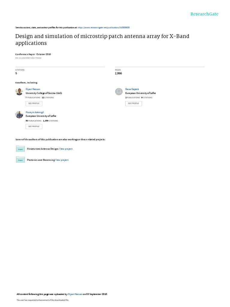 Design and Simulation of a 4x1 Microstrip Patch Antenna Array for ...