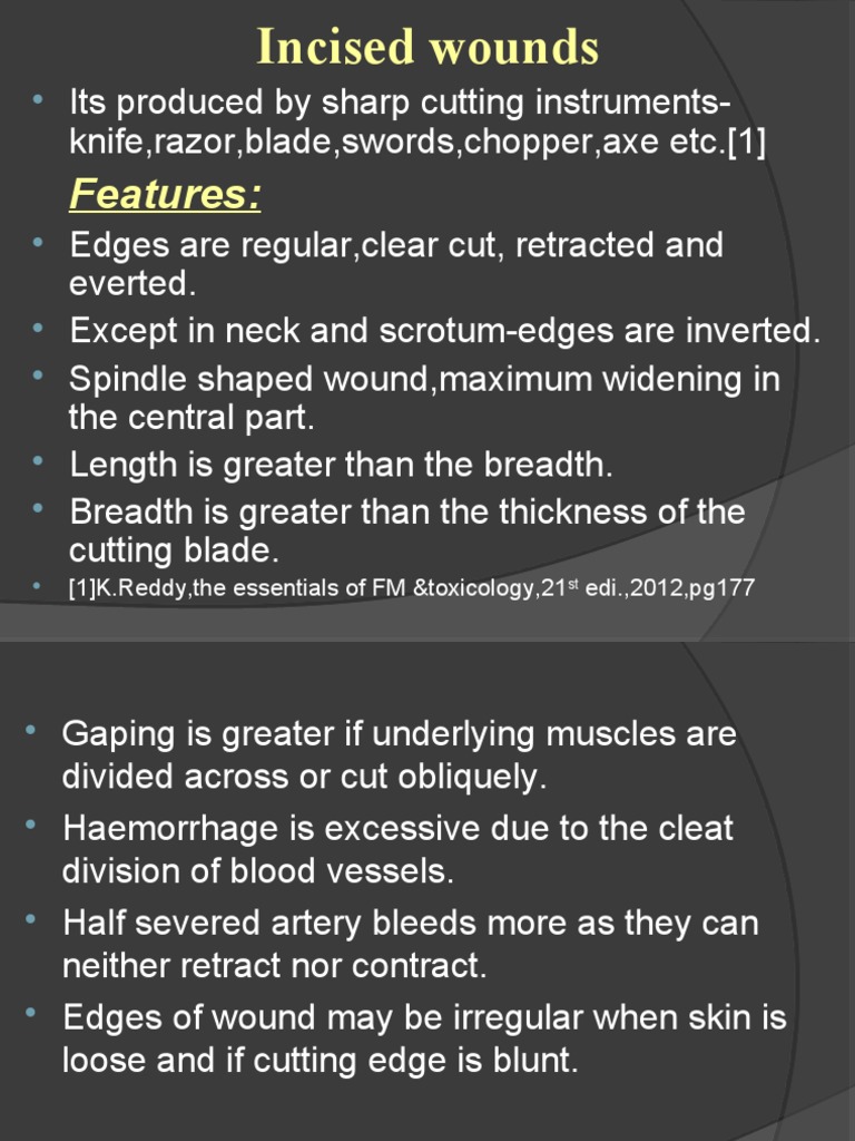 Incised Wound | PDF | Scar | Wound Healing