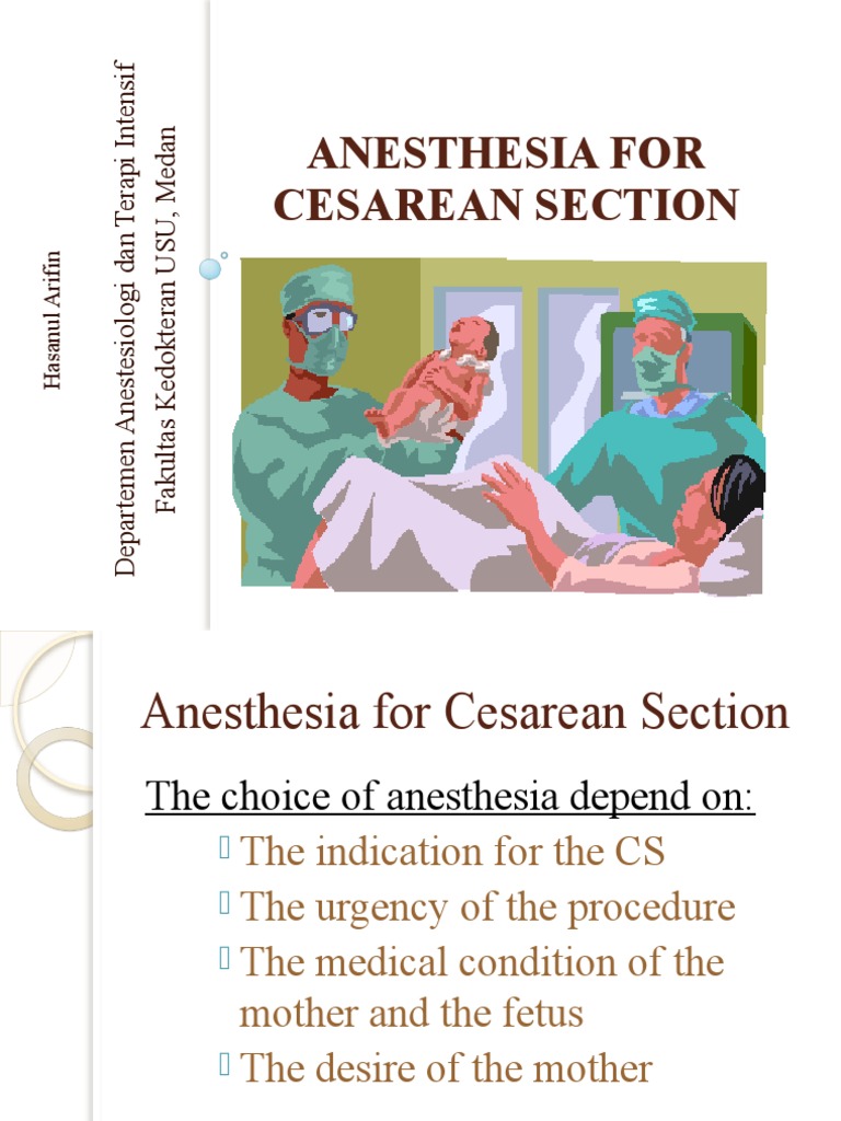K8 Anesthesia For C Section | PDF | Anesthesia | Headache