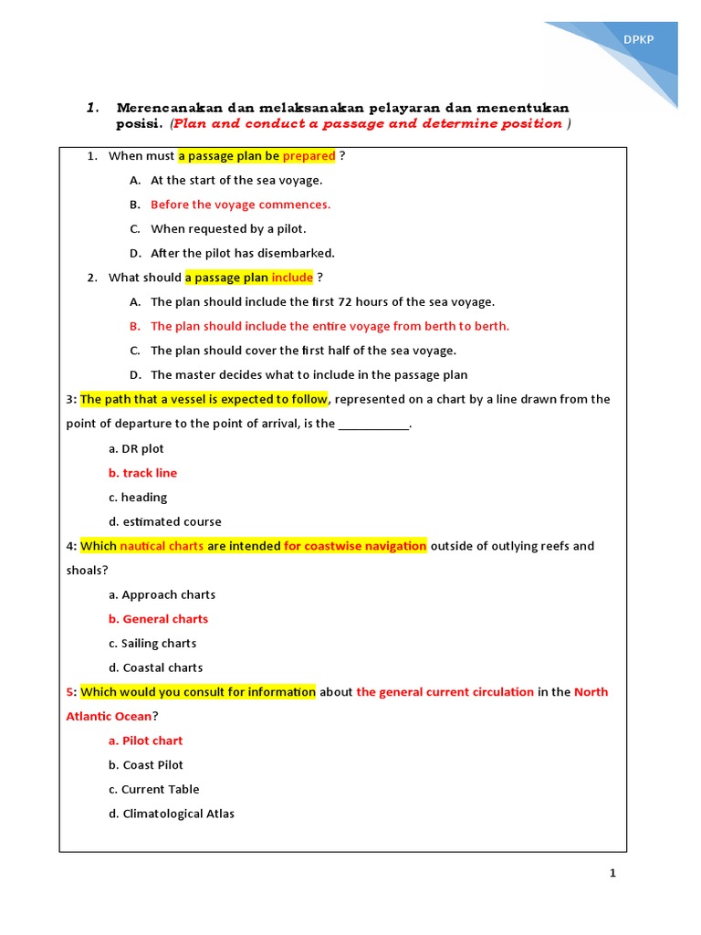 Plan and Conduct A Passage and Determine Position | PDF | Navigation | Tide