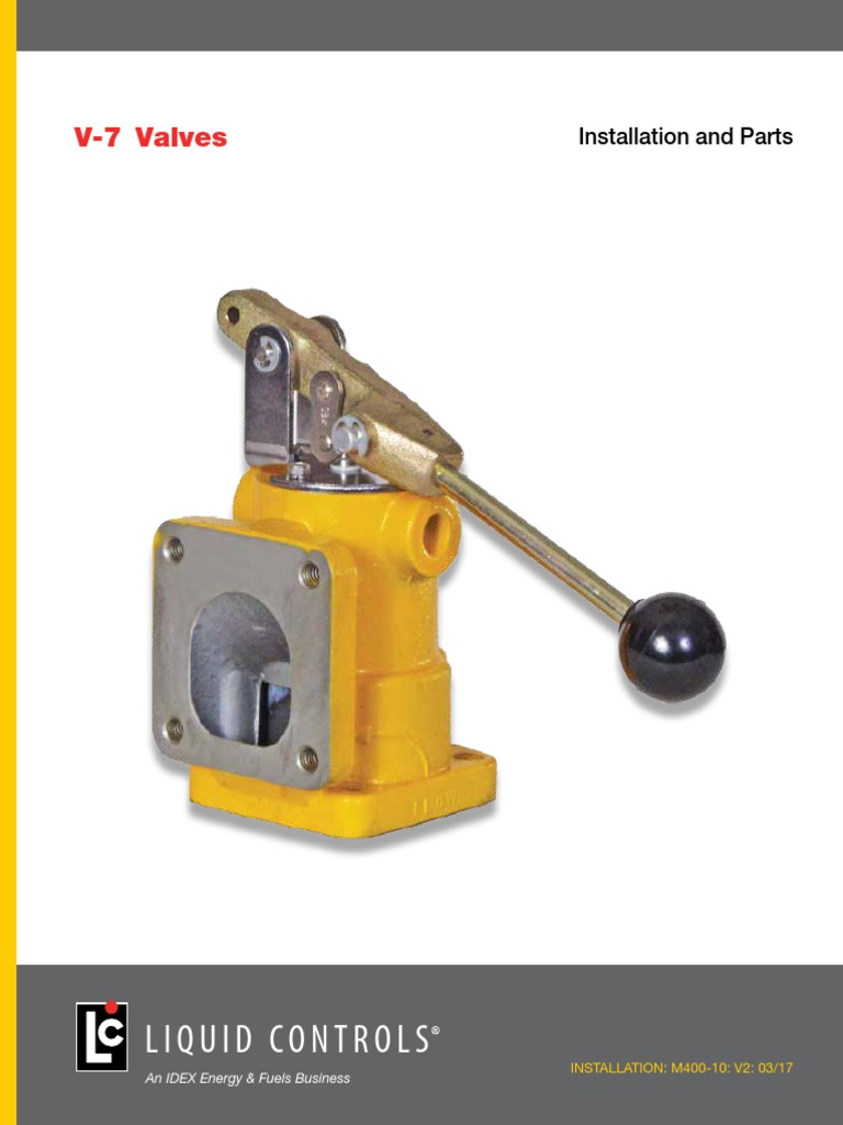 Liquid Controls: V-7 Valves | PDF | Valve | Piston