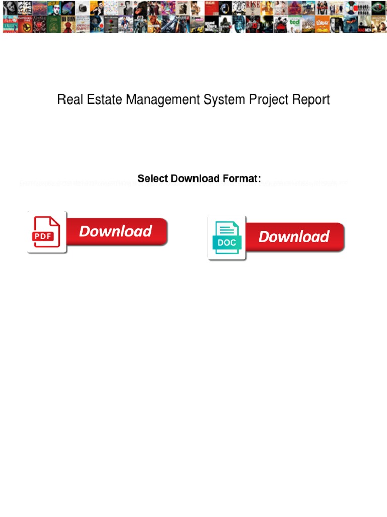 Real Estate Management System Project Report | PDF | World Wide Web ...