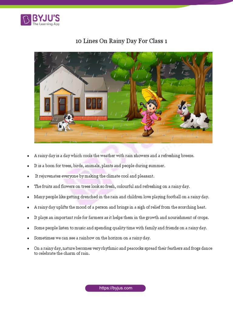 Essays For Class 1 | PDF | Mango | Rose