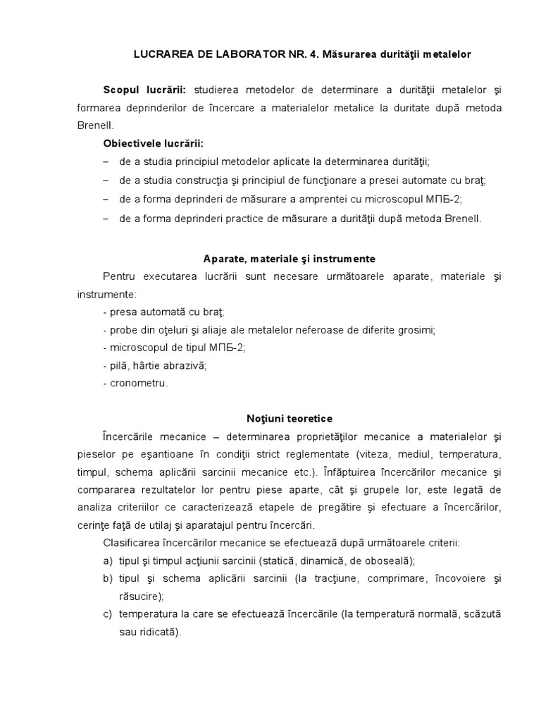 Lucrarea 4 | PDF
