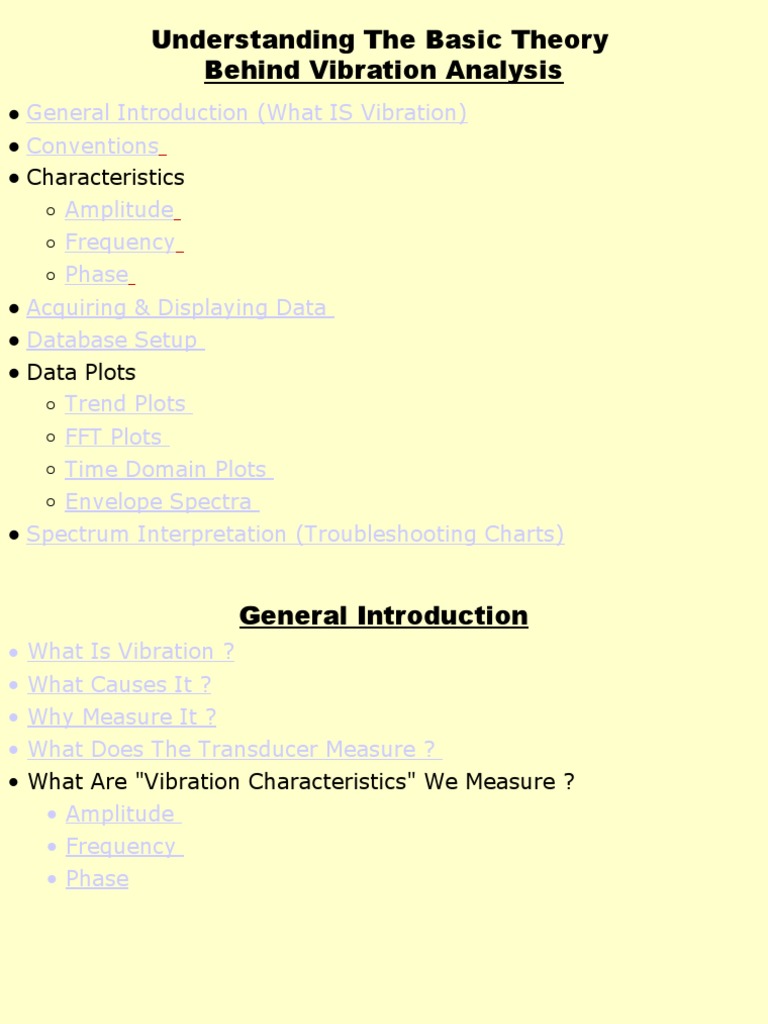 Understanding The Basic Theory Behind Vibration Analysis ...