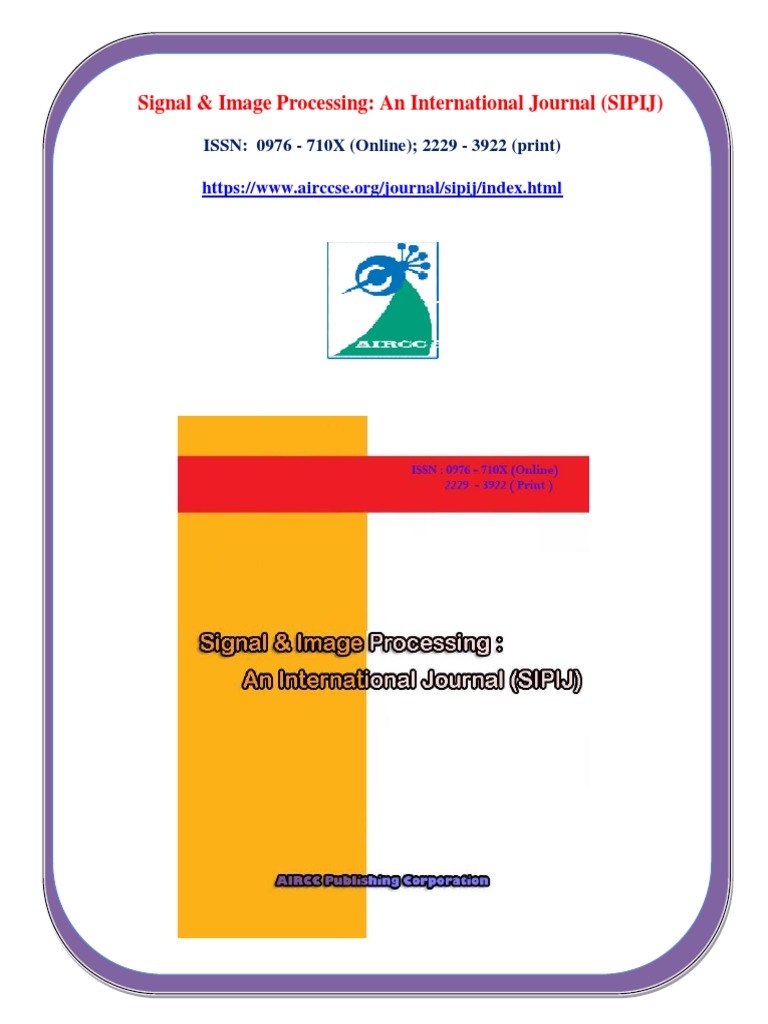 Signal & Image Processing Journal Overview | PDF | Computers