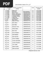 Tabel Nominal Cu Elevii Clasei A XII-A | PDF
