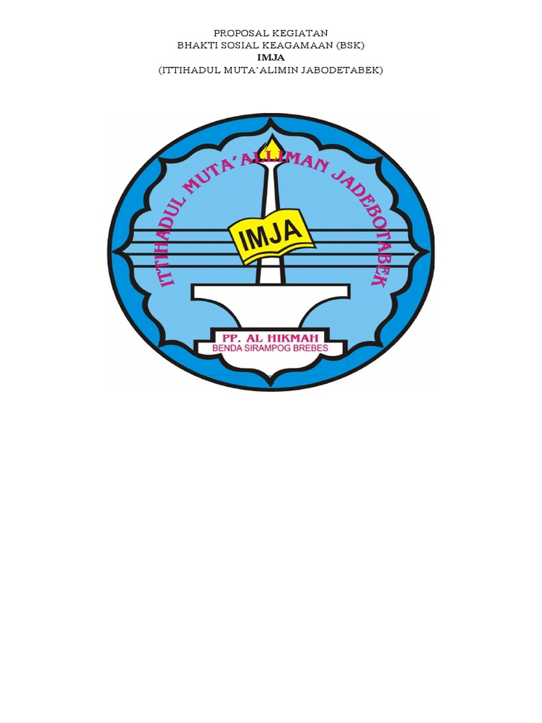 Proposal Kegiatan Imja | PDF