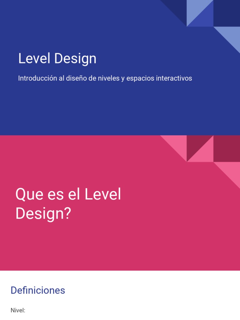 Level Design - Clase 1 | PDF | Diseño
