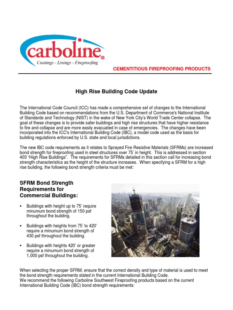 SFRM High Rise Building Code Update | PDF | Building Code | Building ...
