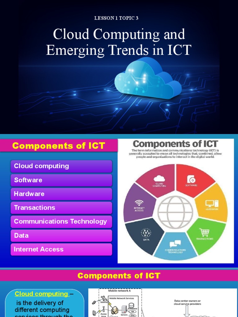 Cloud Computing and Other Emerging Trends in ICT | PDF | Cloud ...