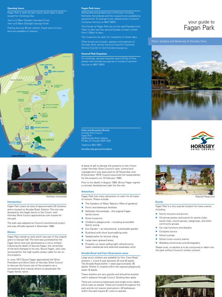 Fagan Park: Your Guide To | PDF