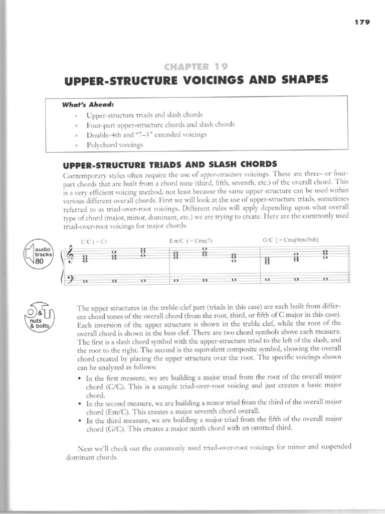 Upper Structures Voicings and Shapes | PDF