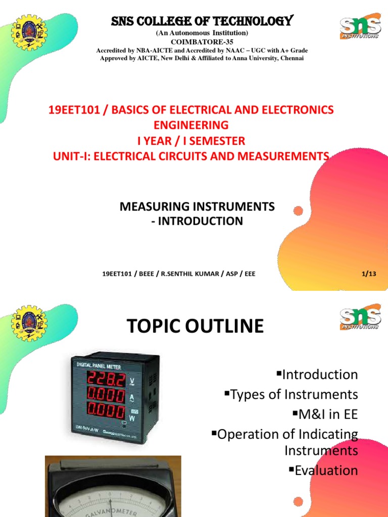 BEEE Unit 1.5 | PDF | Electrical Engineering | Voltage