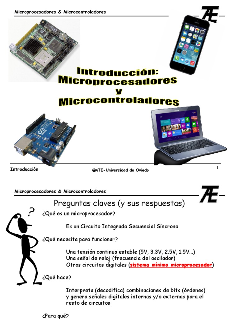 Introduccion Microprocesadores y Microcontroladores v2021 | PDF | Microcontrolador | Microprocesador