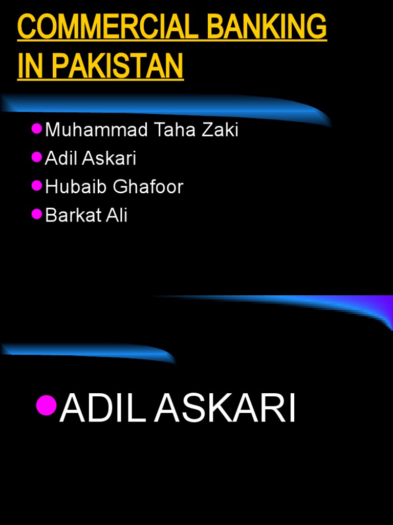 Muhammad Taha Zaki Adil Askari Hubaib Ghafoor Barkat Ali | PDF | Banks ...