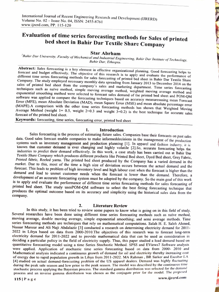 Forecasting Assignment | PDF | Forecasting | Mean Squared Error Forecasting Assignment | PDF | Forecasting | Mean Squared Error
