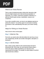 How-to-Write-a-Journal-Article - Review-APA-Style (Modified) | PDF ...