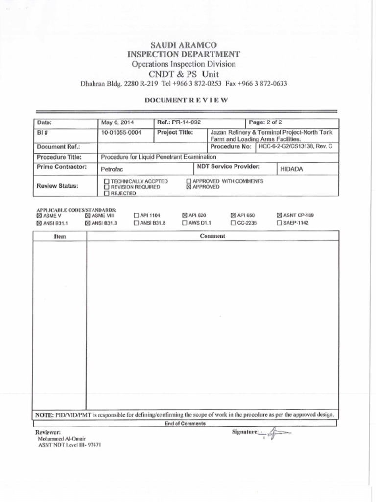 Approval of LPT Procedure | PDF | Chemistry | Physical Sciences