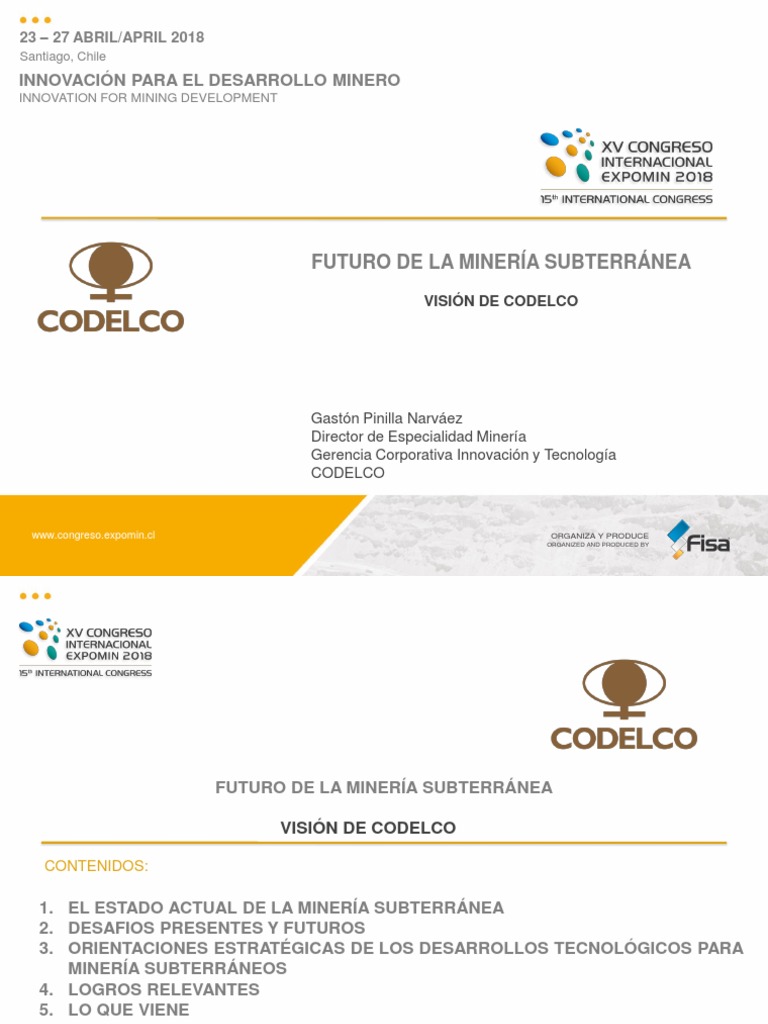 2 Gaston Pinilla Codelco (Modulo I) | PDF | Minería | Sector secundario de la economía
