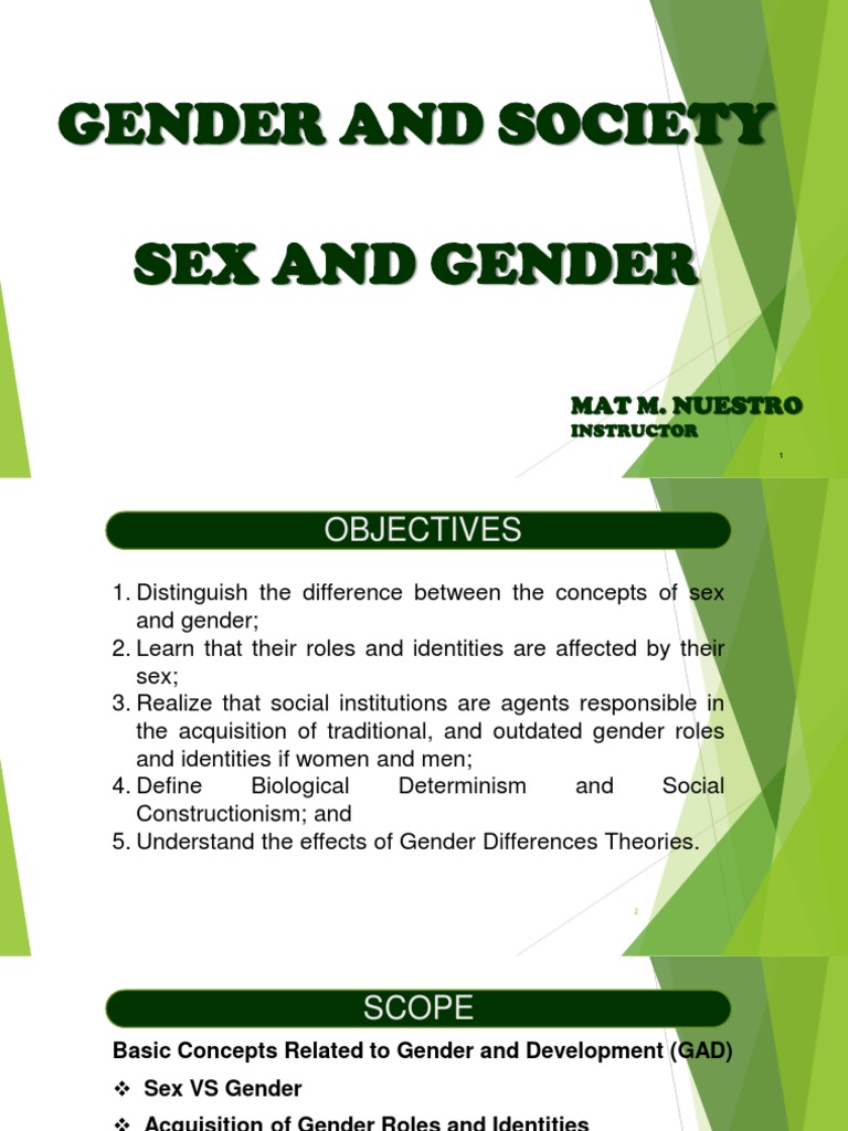 Sex and Gender | PDF | Gender | Gender Studies