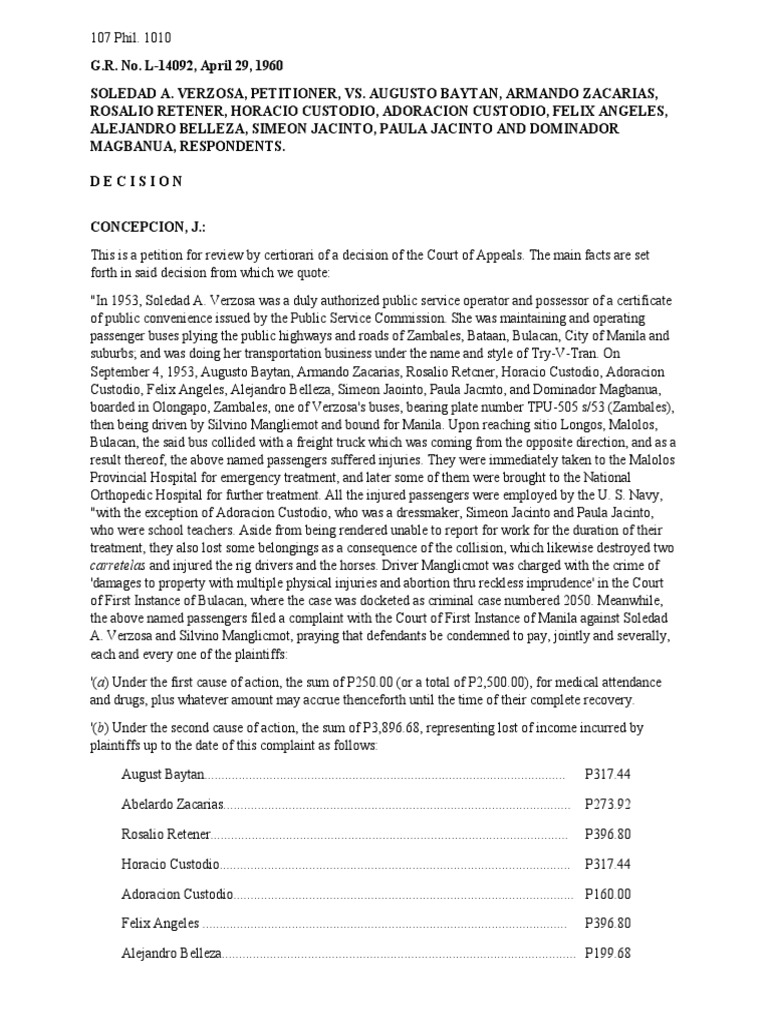 Transpo #2 Cases Full Text | PDF | Damages | Lawsuit