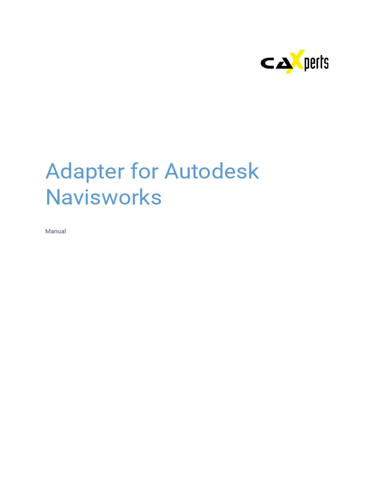 Manual Adapter For Autodesk Navisworks En Pdf Command Line