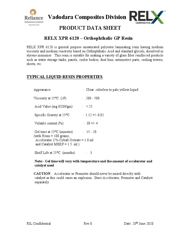 Vadodara Composites Division: Product Data Sheet | Download Free PDF ...
