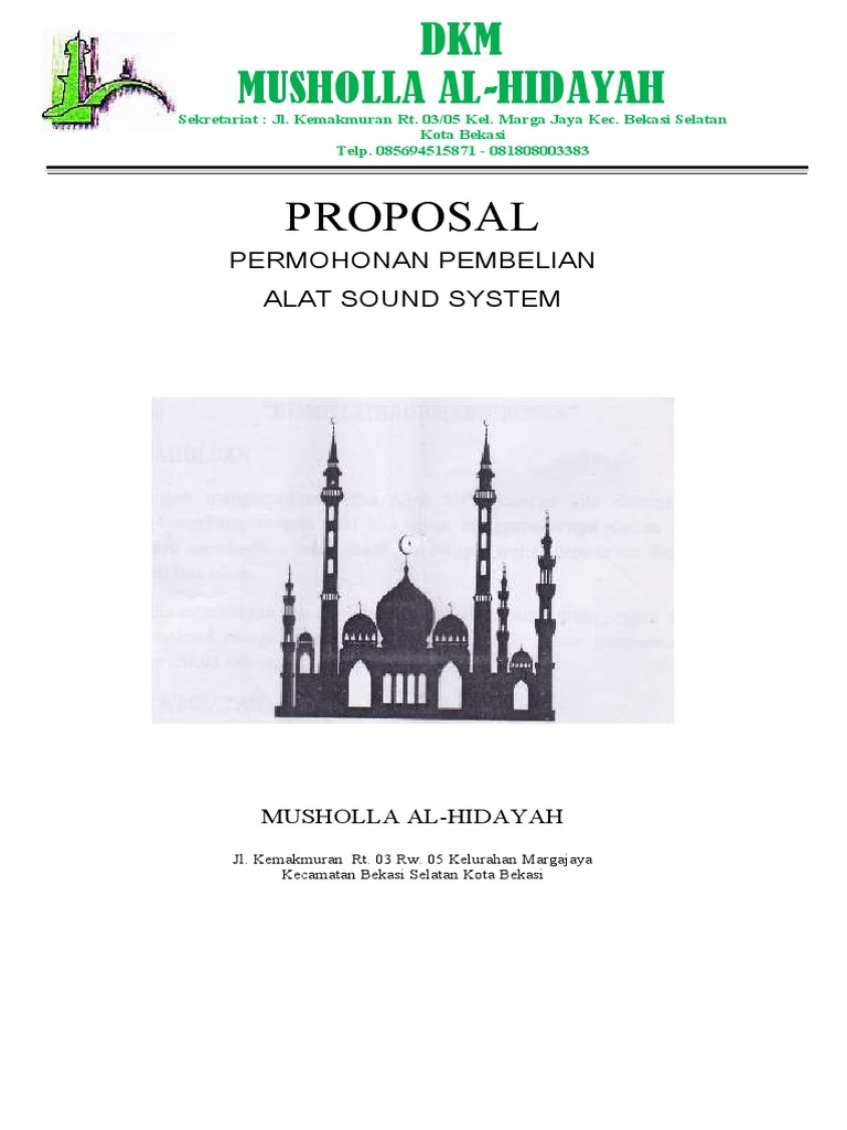 Proposal Untuk Sound System | PDF