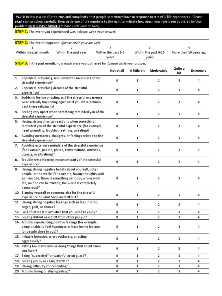 PCL 5 | PDF | Feeling | Experience