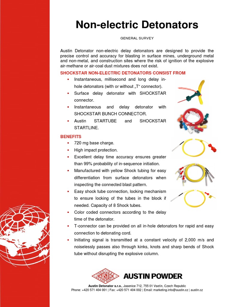 Shockstar Non-Electric Detonators Consist From | PDF | Electrical Connector