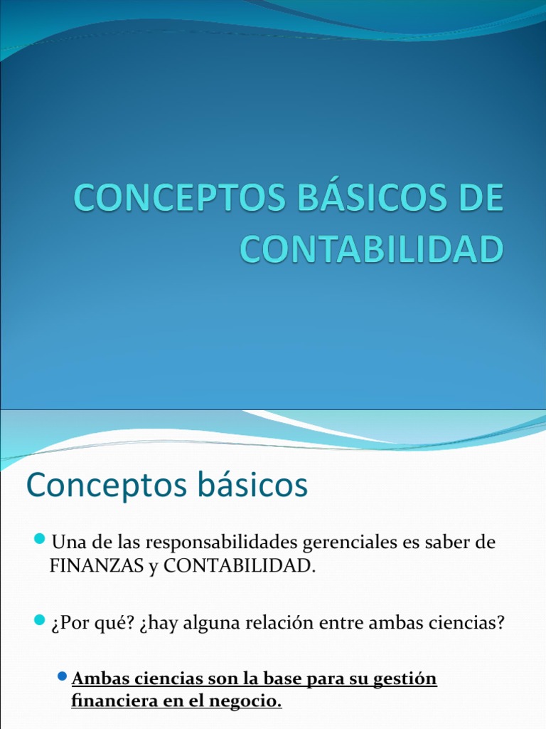 Conceptos Básicos de Contabilidad - 2022 | PDF | Contabilidad | Devengo