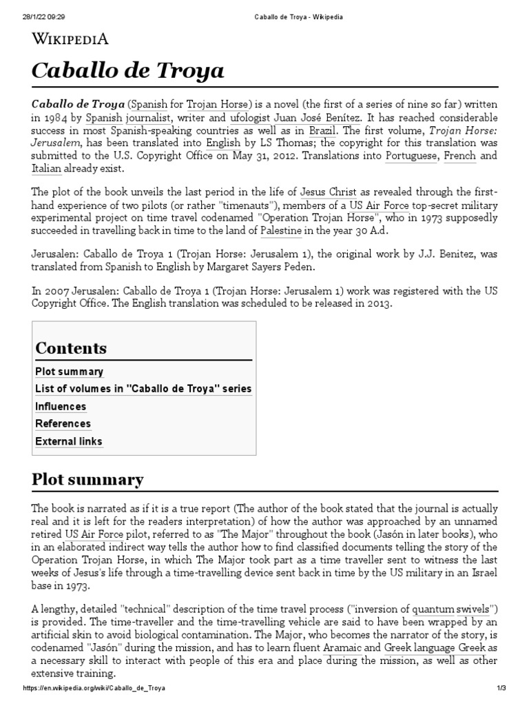 Caballo de Troya: Caballo de Troya (Spanish For Trojan Horse) Is A ...