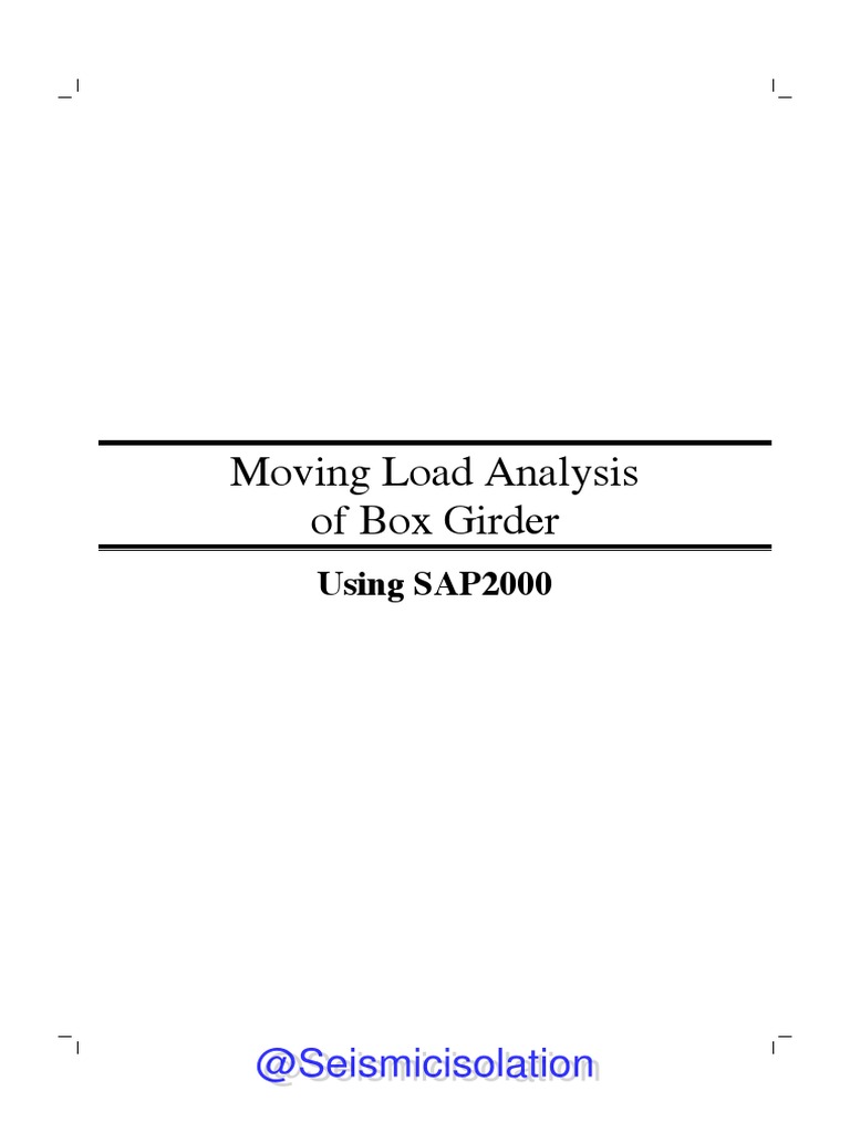 Moving Load Analysis in SAP2000 | PDF | Bridge | Button (Computing)