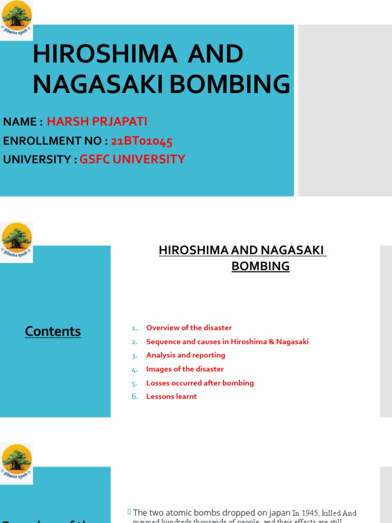 Hiroshima & Nagasaki Bombing Overview | PDF | Nuclear Weapons | Bomb