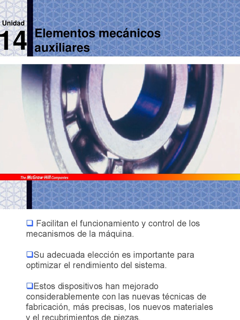 UD 14.elementos Mecanicos Auxiliares | PDF | Física Aplicada e ...